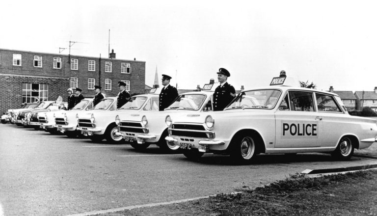 Lotus Cortina Information : Mk 1 Police Cars